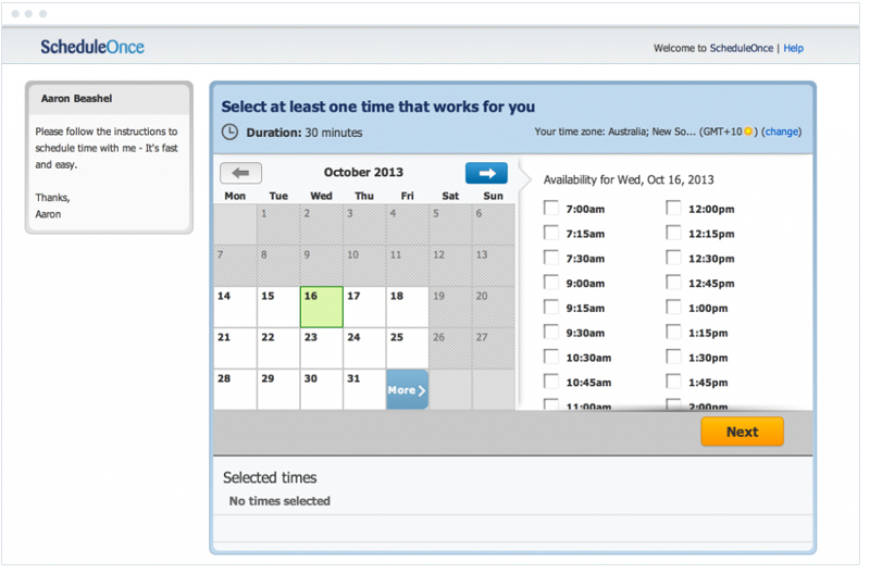scheduleonce-customer-discovery - Aaron Beashel